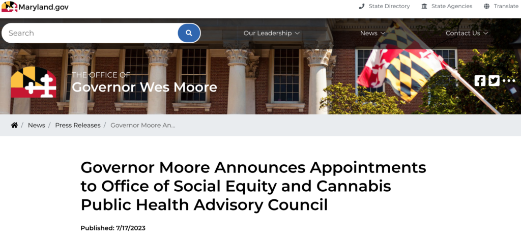 Dr. Leigh Appointed by Maryland Gov. Wes Moore - Ananda Medical Practice